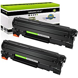 greencycle 2 PK Compatible CB435A 35A Black Laser Toner Cartridges Replacement for HP Laserjet P1005 P1006 P1009 Printer