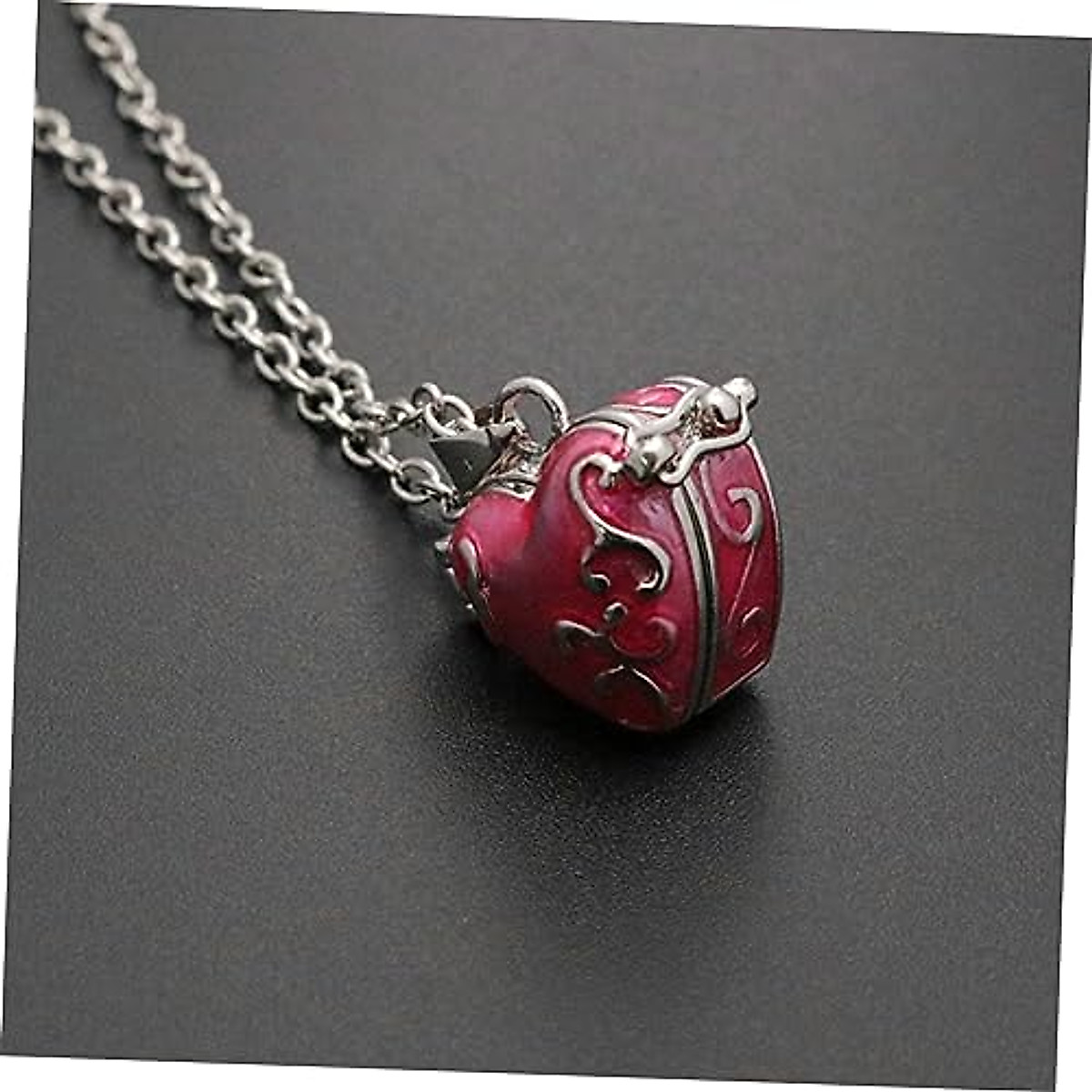 Garneck 3pcs Pets Pet Memorial Hair Locket Hollow Urn Cremation Jewelry Engraved Urn Necklace Ornament Container Ash Locket Remembrance Jewelry Memory Necklace Brass Decorate Copper