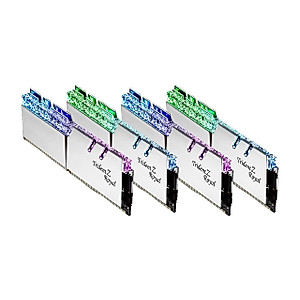 G.SKILL Trident Z Royal Series (Intel XMP) DDR4 RAM 128GB (4x32GB) 3600MT/s CL18-22-22-42 1.35V Desktop Computer Memory UDIMM - Silver (F4-3600C18Q-128GTRS)