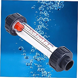 haillusty High Accuracy Inline Tube Flowmeter for Water & Liquids - ABS Plastic Digital Display 40-400L/H Capacity - Perfect Liquid Flow Meter Solution
