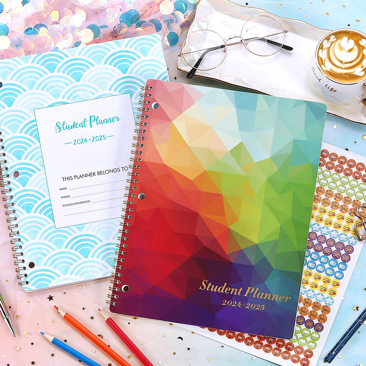 Student Planner 2024-2025 - School Planner, July 2024- June 2025, 8.5" x 11", 2024-2025 Student Planner/Academic Planner with 3-Hole Punched