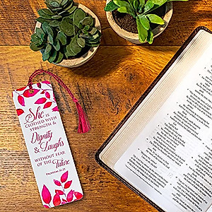 Proverbs 31 Woman 2 x 6 Glossy Paper Bookmark with Tassel Pack 12