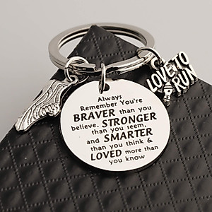 Running Keychain Runners Gift Run Keychain Runners Gifts Running Jewelry Inspiration Gifts Love to Run Charm (run keychain)