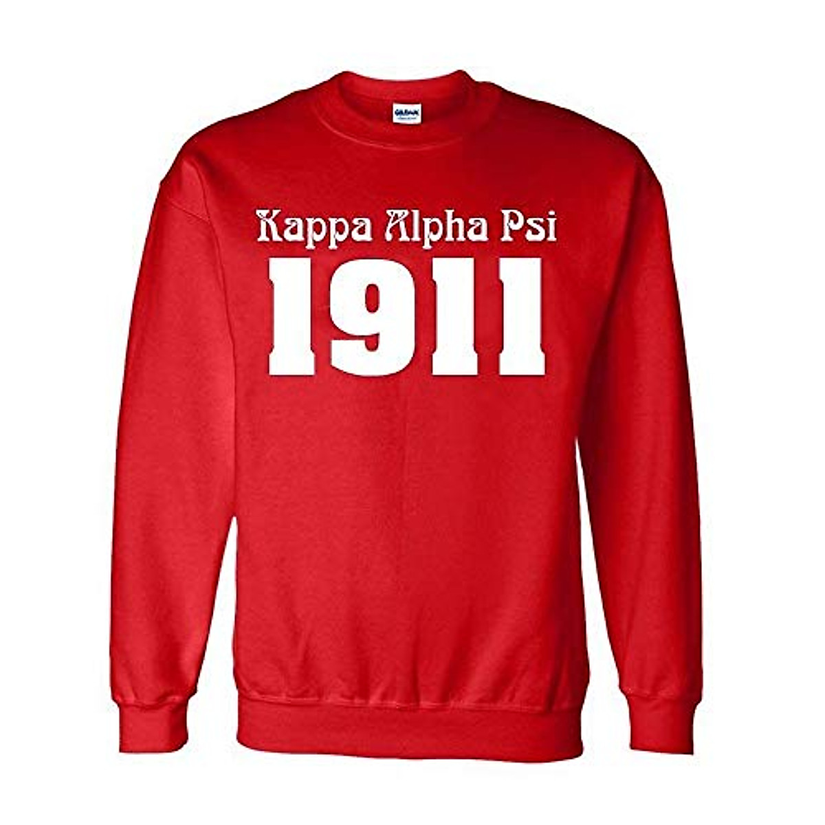 Kappa Alpha Psi Logo Crewneck Sweatshirt Large Red