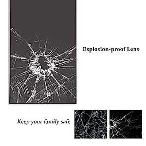 CONGUILIAO Full Length Mirror, 65" × 24" Standing Body Mirror, Large Floor Mirror, Full Standing Mirror, Standing Hanging or Leaning, Wall-Mounted Mirror Dressing Mirror, Aluminum Alloy Frame, Black