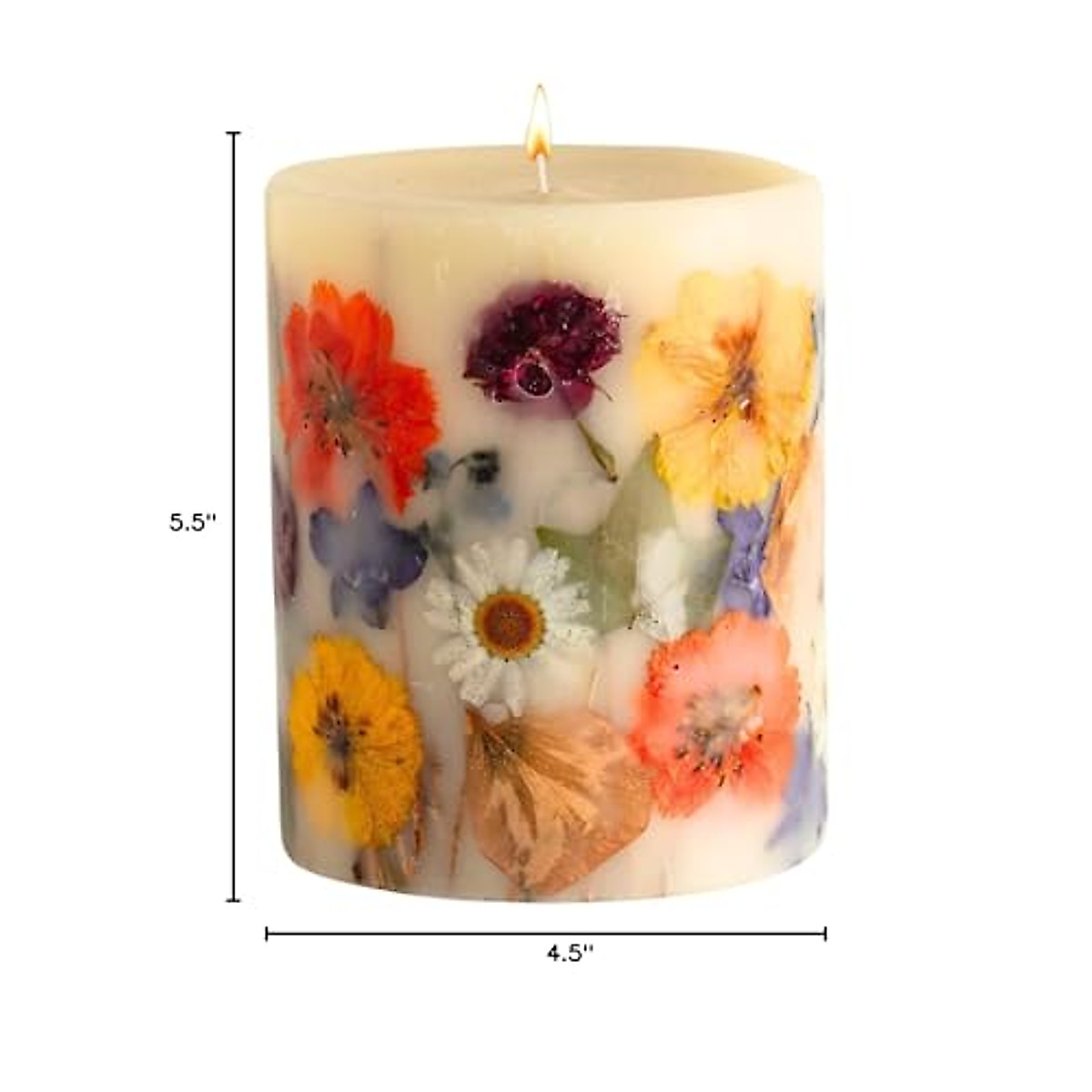 Rosy Rings Fall Decor Essence of Autumn Botanical Candle | Aromatherapy Long Lasting Candles Home Gifts Notes of Hyacinth, Honeysuckle, Rose, Cyclamen, Orange Flower Aroma Burn Time 120 Hours 5.5" H