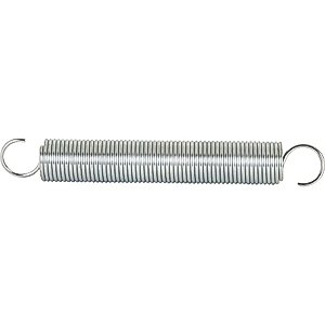Prime-Line SP 9628 Extension Spring, Spring Steel Construction, Nickel-Plated Finish, 0.105 GA x 1-1/16 In. x 7 In., Single Loop Open (Single Pack)