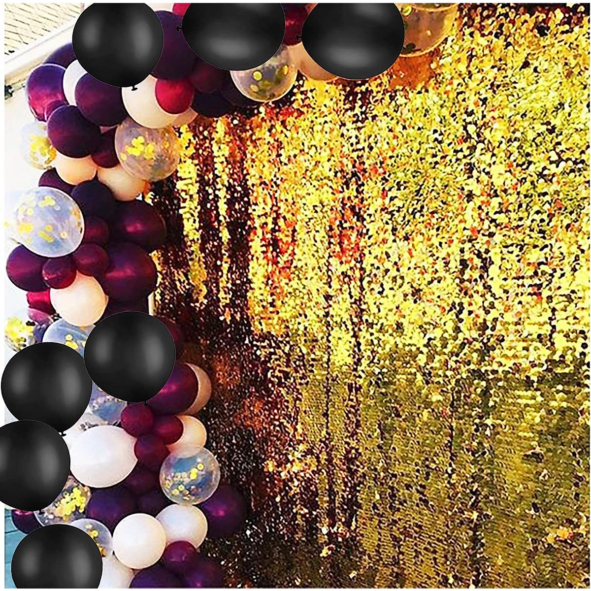 Graduation Decorations Maroon Gold 2024/Burgundy Graduation Party Decorations/Maroon Gold Black Burgundy Black Gold White Balloons FSU/Wizard Party Decorations/Burgundy Gold Birthday