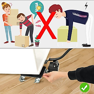 Furniture Movers with Wheels, Heavy Duty Furniture Lifter Movers Tool Set,1320 LBs Load Capacity,for Moving Sofa, Cabinet, Refrigerator.