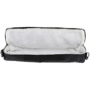Jiayouy Lightweight 17 Hole Flute Case Cover Bag Carry Bag with Adjustable Shoulder Strap & Plush Lining Black 17.3"x 3.5"x 2.17"