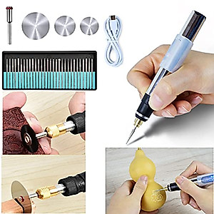 Electric Engraving Pen Rotary Tool Kit, USB Rechargeable Engraving Pen With Type-C Interface,Portable Mini Engraver Tools,DIY Rotary Etching Pen for Carving Glass Jewelry Making Rotary-cutters