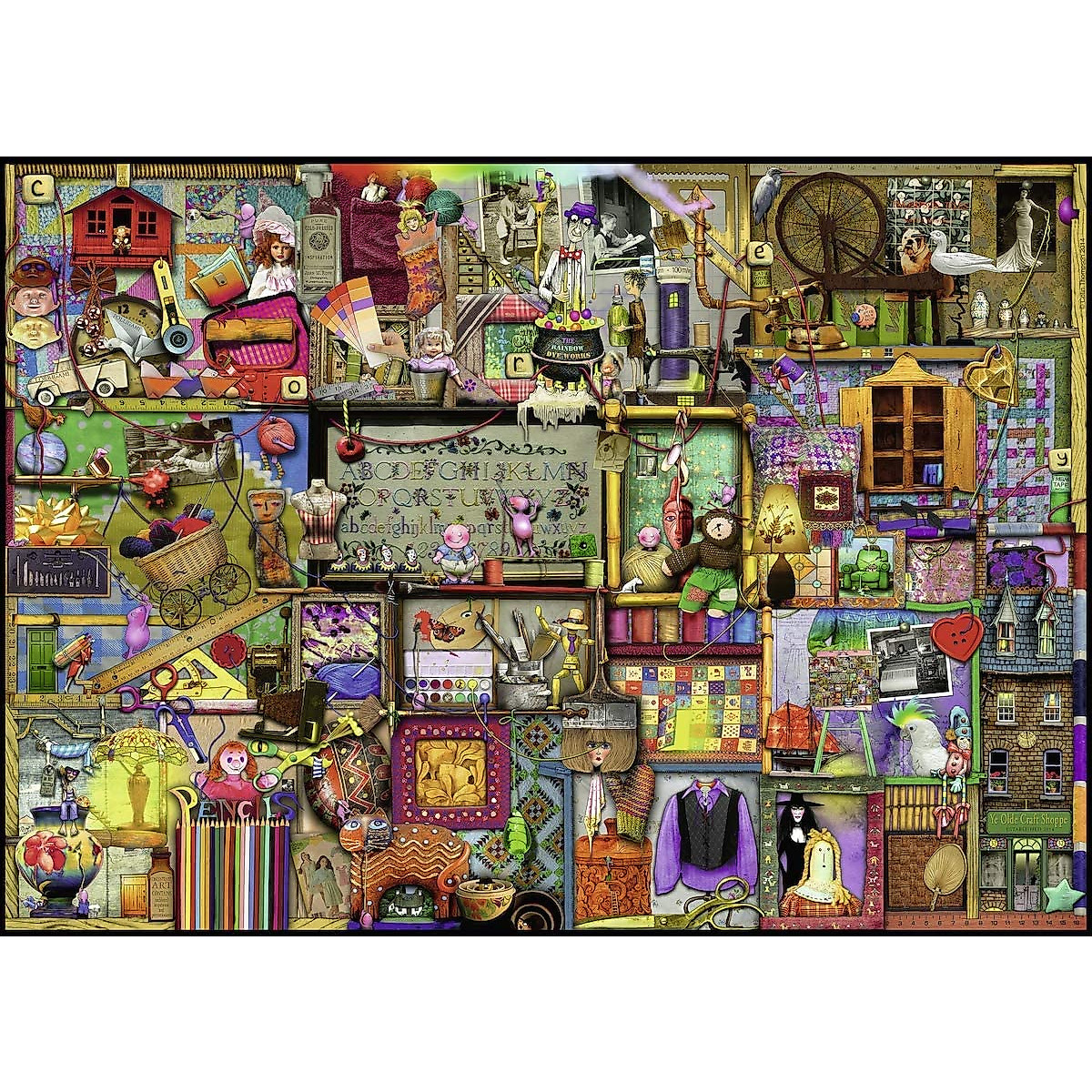 Ravensburger Craft Cupboard Puzzle - Premium 1000-Piece Jigsaw | Unique Softclick Technology | Perfect for Brain Game Enthusiasts | FSC-Certified for Sustainability