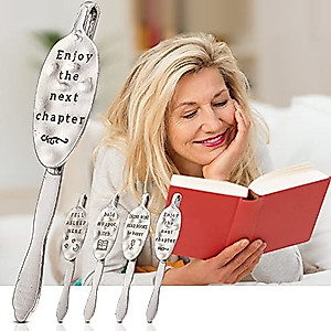 4 Piece Spoon Bookmarks Fell Asleep Here Bookmarks Funny Bookmarks Unique Bookmarks Elastic Bookmarks Teacher Bookmarks Vintage Bookmarks