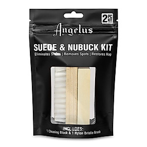 Angelus Suede & Nubuck Cleaner Kit – Premium Suede Shoe Cleaner with Brush & Eraser for Shoes, Boots, Bags, Jackets & More