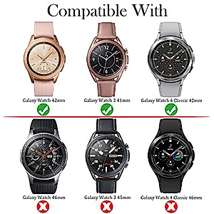 Suoman 4-Pack for Samsung Galaxy Watch 3 41mm Screen Protector Tempered Glass for Galaxy Watch 3 41mm [2.5D 9H Hardness] [Anti-Scratch] [Perfectly Fit]