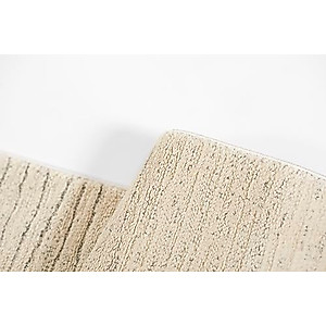Momeni Rugs WREN 2 Area Rug, 5'3" X 7'3" Ivory Carpet for Living Room, Bedroom, Hallways, Bathroom, and Home Office