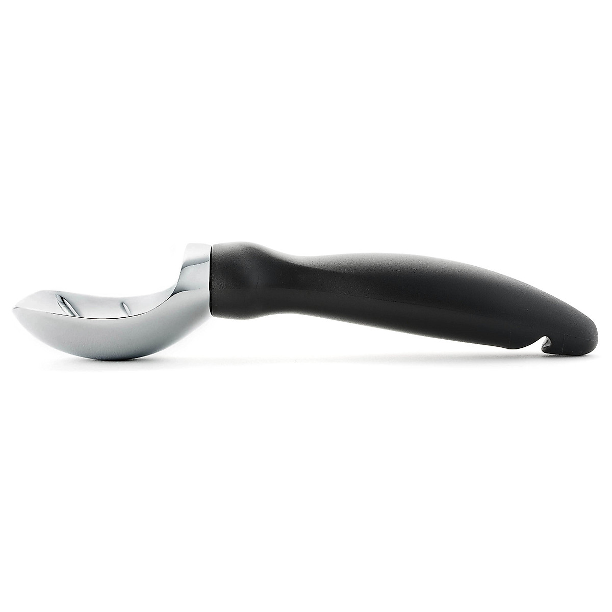 Spring Chef Ice Cream Scoop with Comfortable Handle, Black