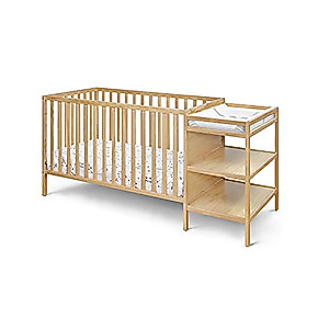 Suite Bebe Palmer Island 3-in-1 Convertible Crib and Changer Combo in Natural