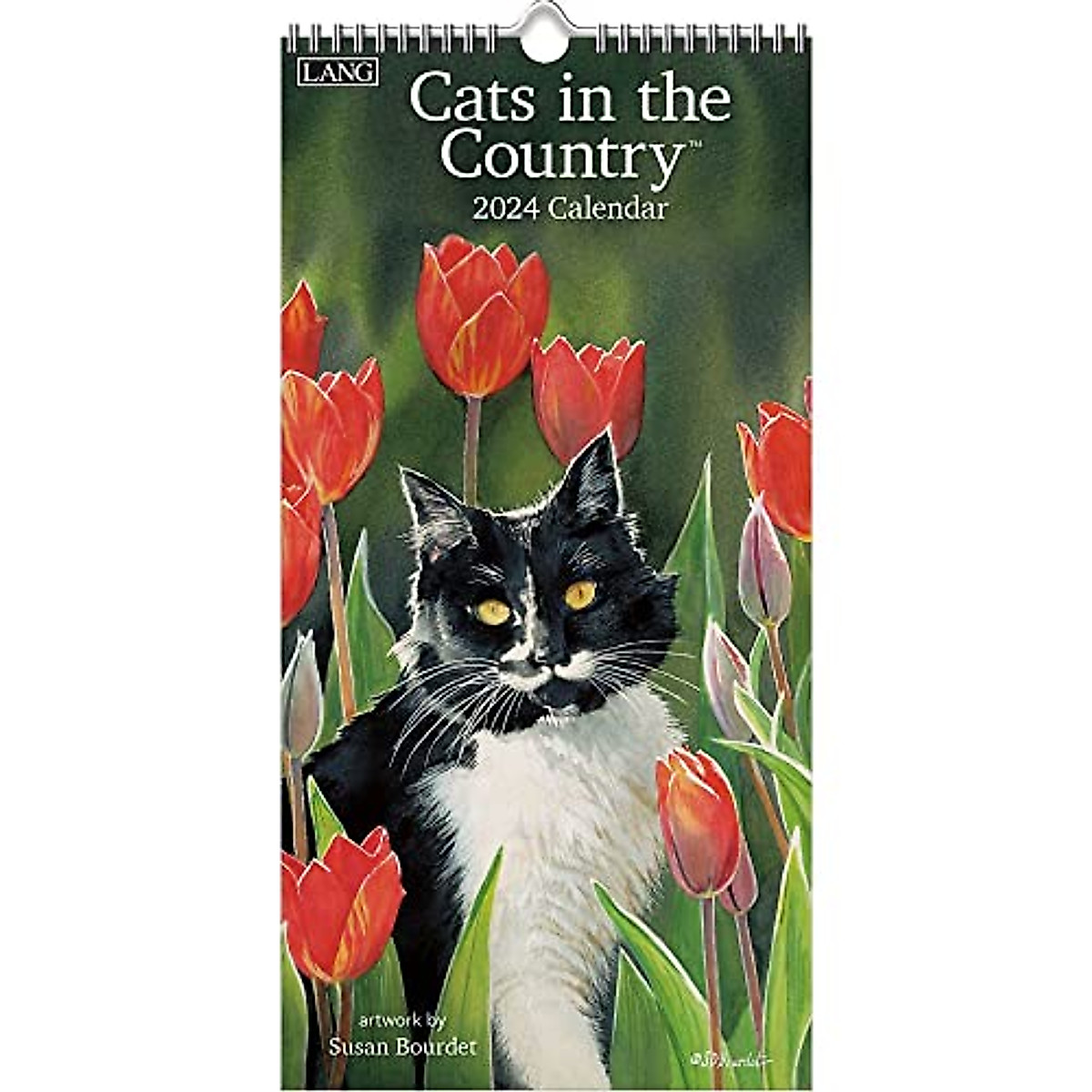 LANG Cats In The Country 2024 Vertical Wall Calendar (24991079115)