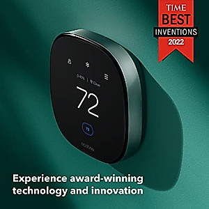 NEW 2022! ecobee Smart Thermostat Premium with Siri and Alexa and Built in Air Quality Monitor and Smart Sensor