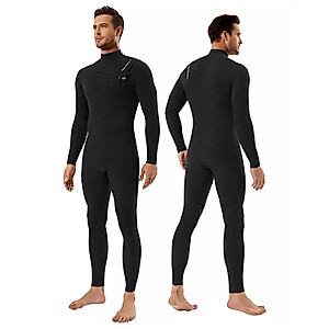 Seaskin Surfing Wetsuit for Mens Womens 3/2mm Chest Zip GBS Full Wetsuit