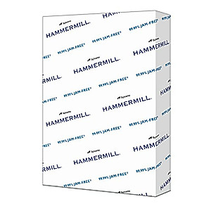 Hammermill A4 Paper, 20 lb Copy Paper (210mm x 297mm) - 1 Ream (500 Sheets) - 92 Bright, Made in the USA, 105500R, White