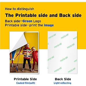 Printers Jack Iron-On Heat Transfer Paper for Dark Fabric 10 Pack 8.5"x11.7" T-Shirt Transfer Paper for Inkjet Printer Wash Durable, Long Lasting Transfer, No Cracking