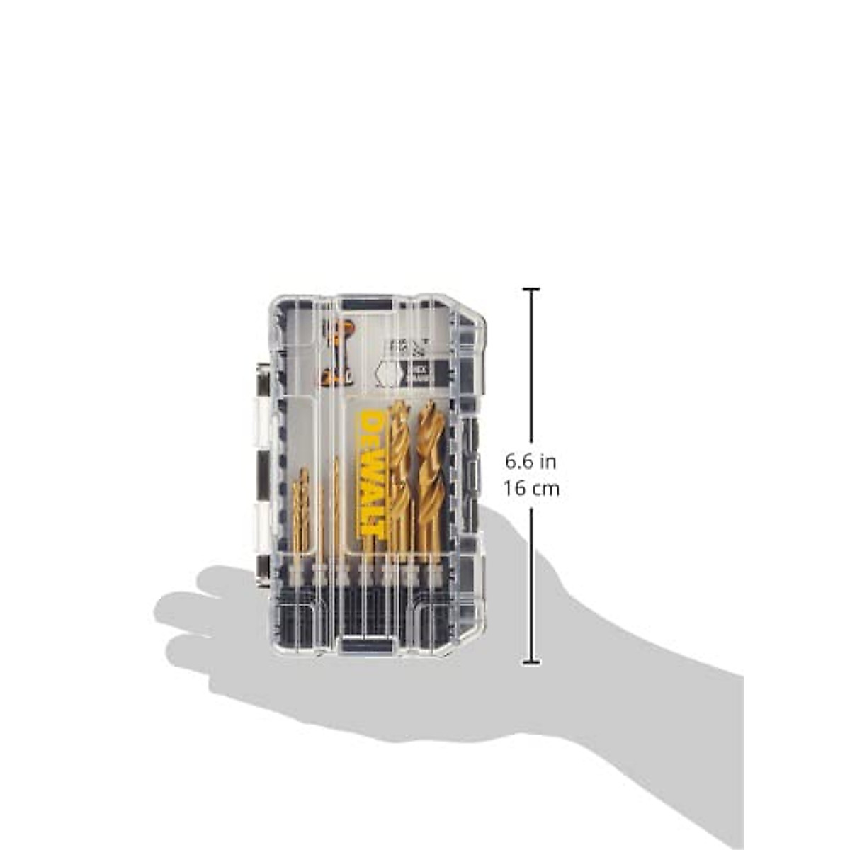 DEWALT Drill Bit Set, Titanium Impact Ready, Ideal for Metal, Wood, and Plastic, 12 Piece (DD5152)