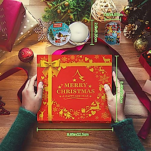 Christmas Scented Candles Gifts Sets: 9 Pack Natural Soy Wax Candle Set with Fragrance Essential Oil Perfect Women Valentine's Gift for Stress Relief and Aromatherapy