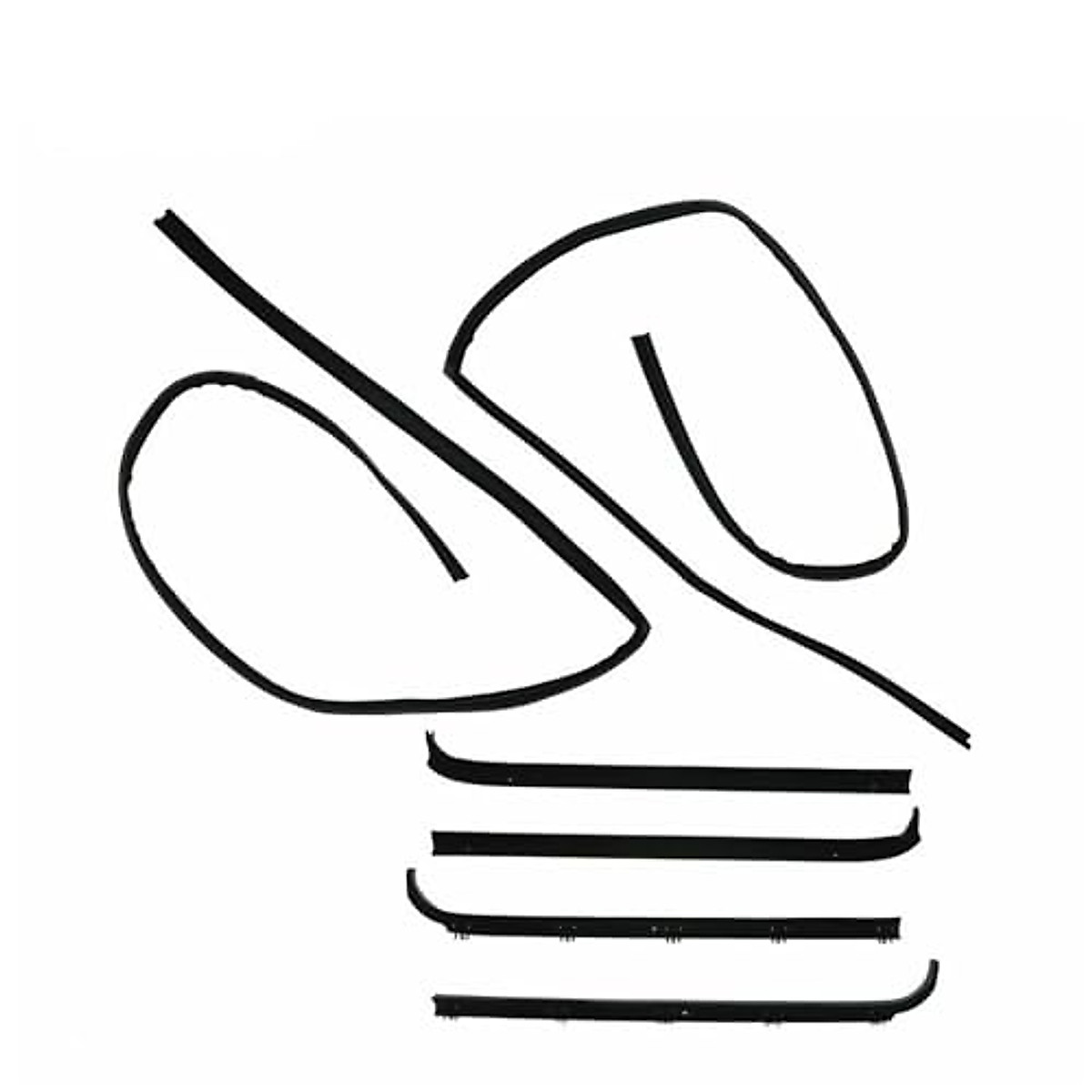 chehuiyou Window Sweep & Run Channel Weatherstrip Seals Kit Compatible with F100 250 KF1001 1AWSX00510 ensures Quality and Performance