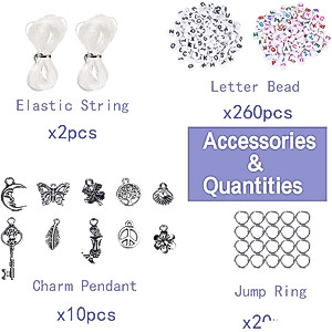 GREENTIME 3MM Bracelet Beads Kit for Bracelets Making, 35000pcs Seed Beads Small Glass Beads 8/0 Rainbow Beads Set with Letter Beads Elastic String Charms for Crafts (48 Colors)