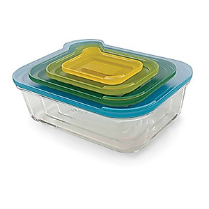 Joseph Joseph Nest Glass Storage Dishes - Multi-Colour, Set of 4