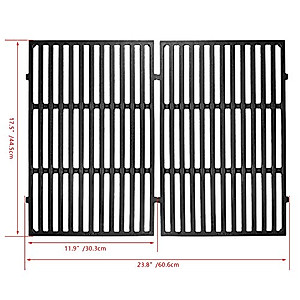 QuliMetal 7638 7537 7508 Grill Parts Replacement Kit for Weber Spirit 300 Series with Side-Mounted Control Knob