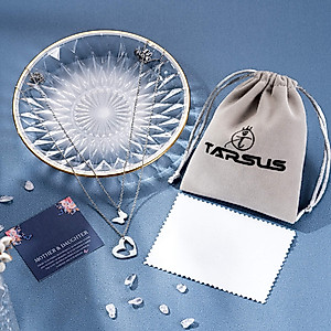 Tarsus Mothers Day Gifts Mom Mother Daughter Necklace Butterfly Matching 2 Necklaces Mommy and Me Christmas Jewelry Gift for Mom Daughter