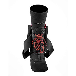 MUELLER Sports Medicine The One Ankle Brace Premium, Ankle Pain Relief Support for Men and Women, Ideal for Sprains, Strains, Arthritis, Black, Medium