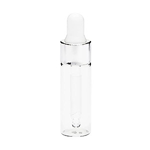 Okuna Outpost 0.17 oz Clear Glass Dropper Bottles, Pipettes, Labels, Funnels (Silver, 95 Pieces)