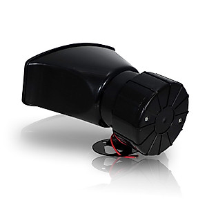 GENSSI Wireless 7 Tone Electronic Siren Emergency Horn Sound System for Police Cars Fire Trucks with Remote Control