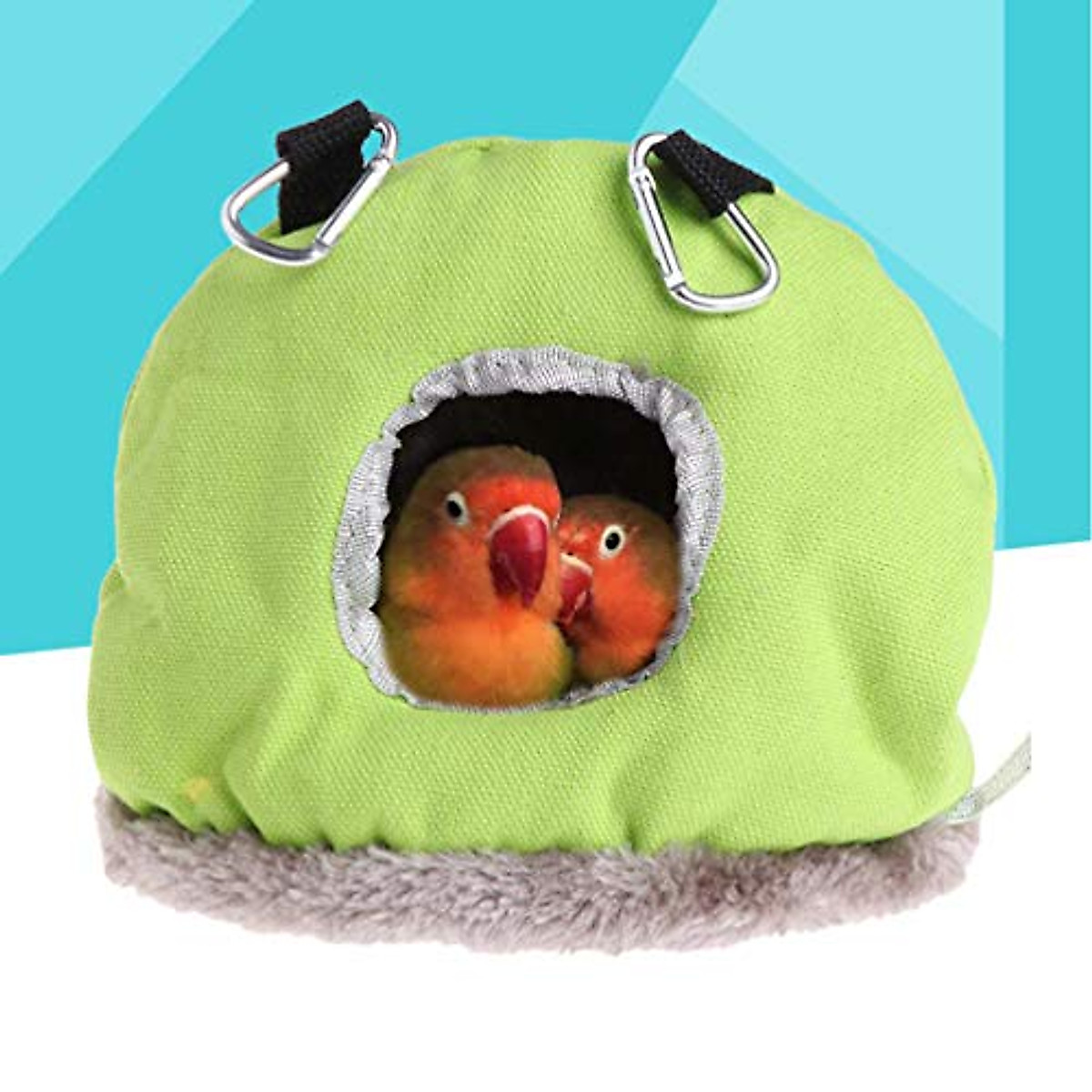 POPETPOP Cotton Winter Parrot Nest Warm Bird Hammock Hamster Hammock Small Pet Sleeping Bag Winetr Parrot Cave Pet House for Squirrel Hedgehog Budgies 11 x 10 x 5cm