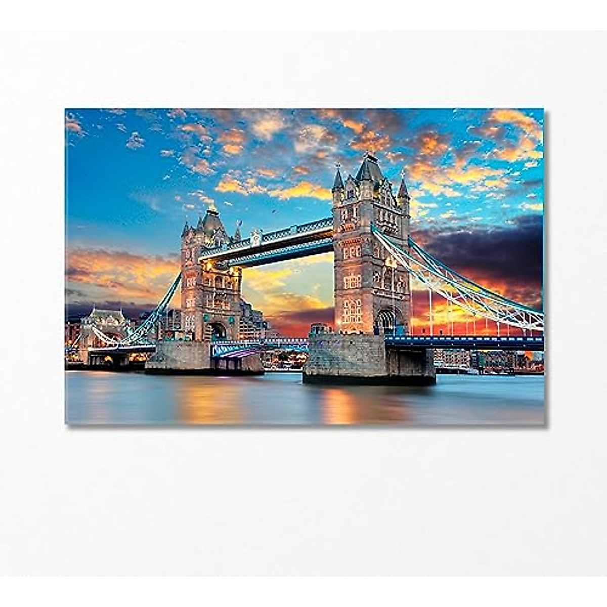 Tower Bridge in London UK Canvas Print 5 Panels / 36x24 inches