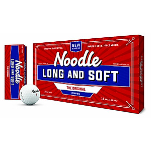 TaylorMade 2018 Noodle Long & Soft Golf Ball, White (Pack of 15)