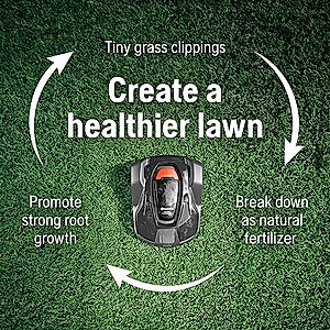 Husqvarna Automower 415X Robotic Automatic Lawn Mower with GPS Assisted Navigation with Self Installation and Ultra-Quiet Smart Mowing Technology for Small to Medium Yards (0.4 Acre)