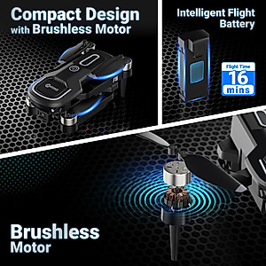 Contixo F16 FPV Drone with Camera for Kids - 2.4G RC Quadcopter Drones for Kids and Beginners with 6-Axis Gyro, 1080P HD Camera, Follow Me Mode, Gesture Control, One Key Starting, WiFi