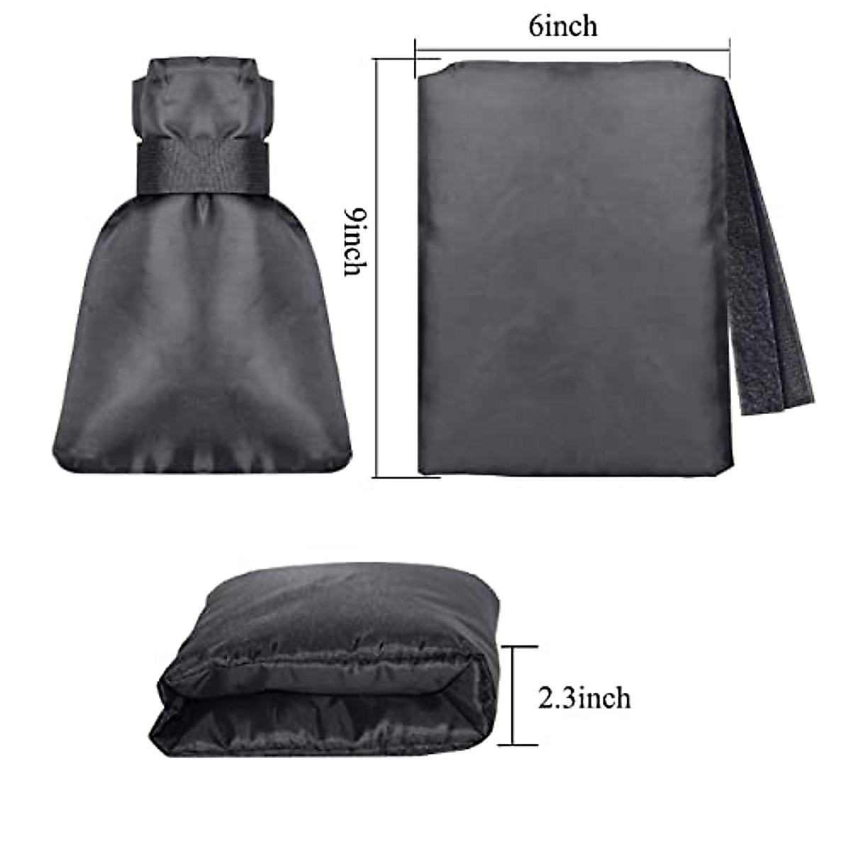 Outdoor Faucet Covers for Winter, 2 PCS 6"Wx 9"H Reusable Outside Faucet Insulated Cover Socks, Freeze Protection Garden Hose Cover Socks for Wall Taps Outside