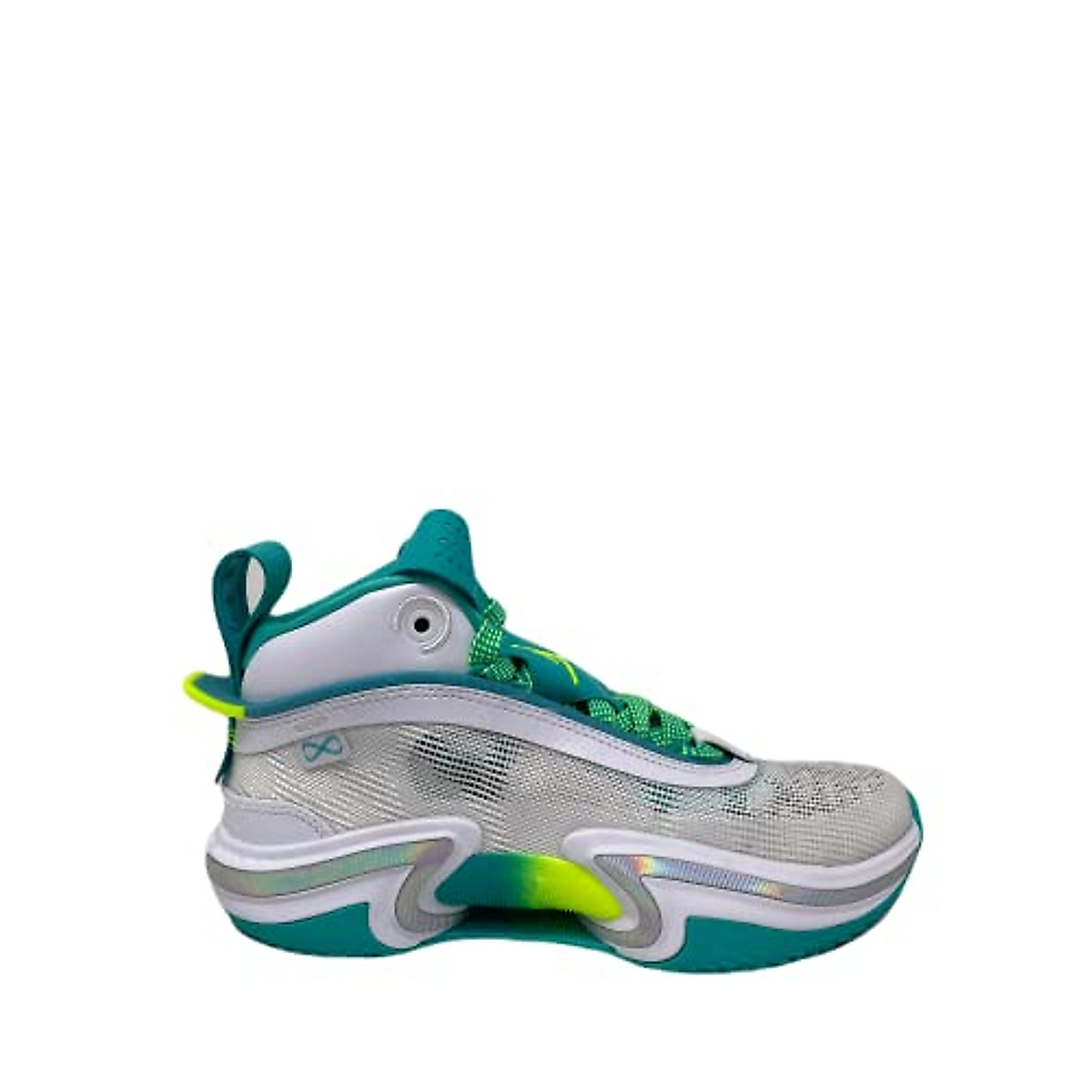 Nike Air Jordan XXXVI Guo Big Kids' Basketball Shoes (White/Hyper Jade/Metallic Silver/Volt, us_Footwear_Size_System, Big_Kid, Numeric, Medium, Numeric_4)