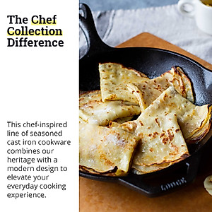 Lodge Cast Iron Chef Collection Skillet, Pre-seasoned - 10 in