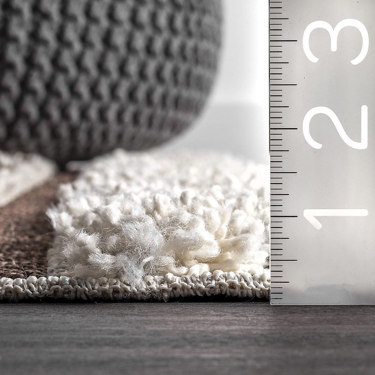 nuLOOM Zuri Shaggy Banded Tribal Area Rug, 4x6, Brown