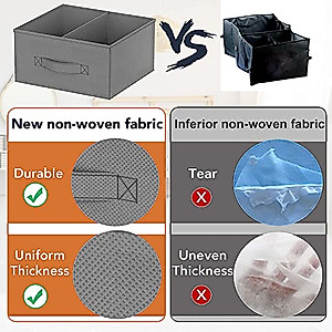 Hanging Closet Organizer 6-Shelf, Hanging Closet Shelves with 3 Drawers & Side Pockets, Closet Hanging Organizer for Wardrobe,RV,Dorm Room,Closet Organizers and Storage Hanging 13" x 11.8"x 42.5" Gray