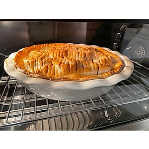 Stainless Steel Dough Lattice Top Cookie Pie Pizza Bread Pastry Crust Roller Cutter,Wood Handle