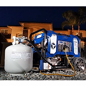 Ford 7,750W Portable Switch & Go Technology and Electric Start, FG7750PBE Dual Fuel Generator