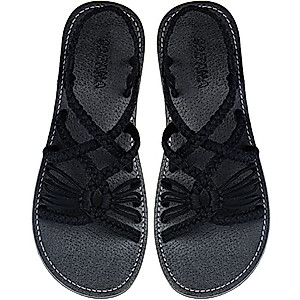 Capana Flat Sandals - Classic Black (11)